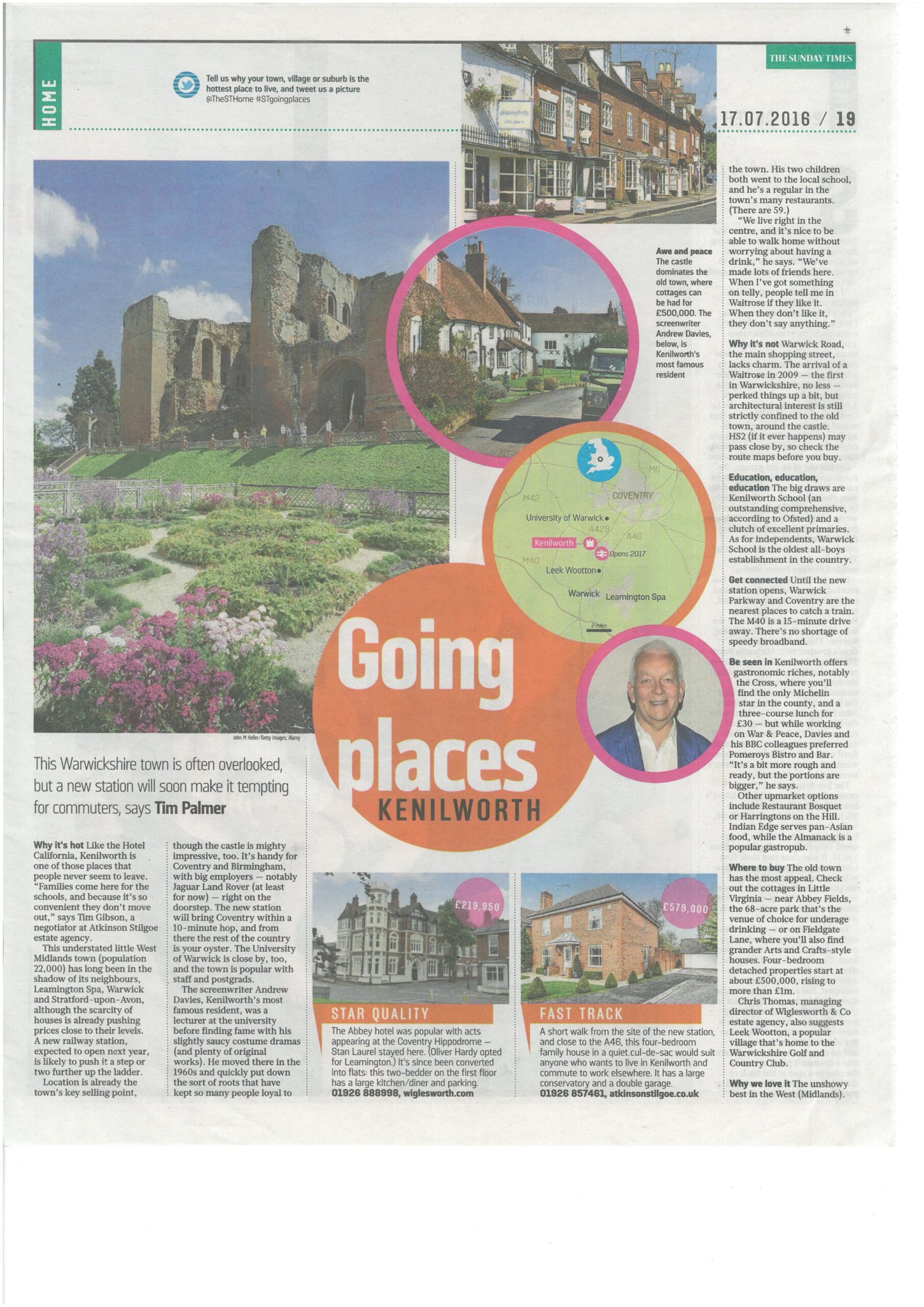 Sunday Times championing Kenilworth - PLMR