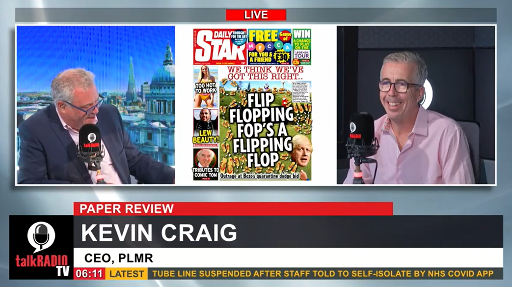 PLMR’s Founder and CEO, Kevin Craig, Appeared on talkRADIO to Discuss ...