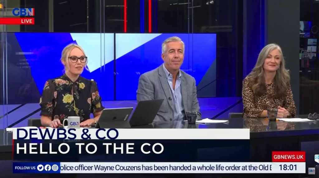 Kevin Craig joins Michelle Dewbury for 'Dewbs & Co' on GB News - PLMR