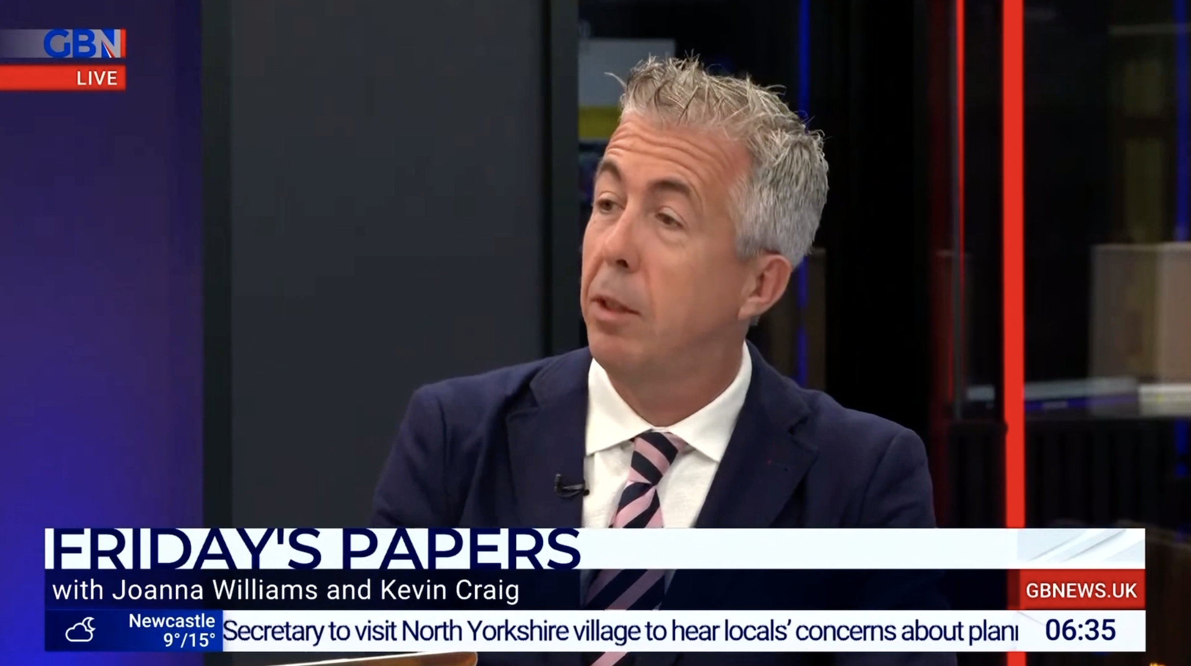 PLMR's CEO Kevin Craig on GB News reviewing the Friday papers - PLMR