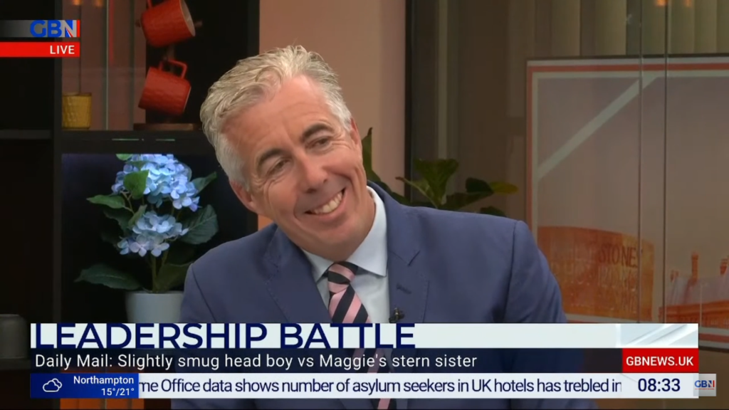 PLMR Founder Kevin Craig on GB News breakfast, featuring the morning’s ...