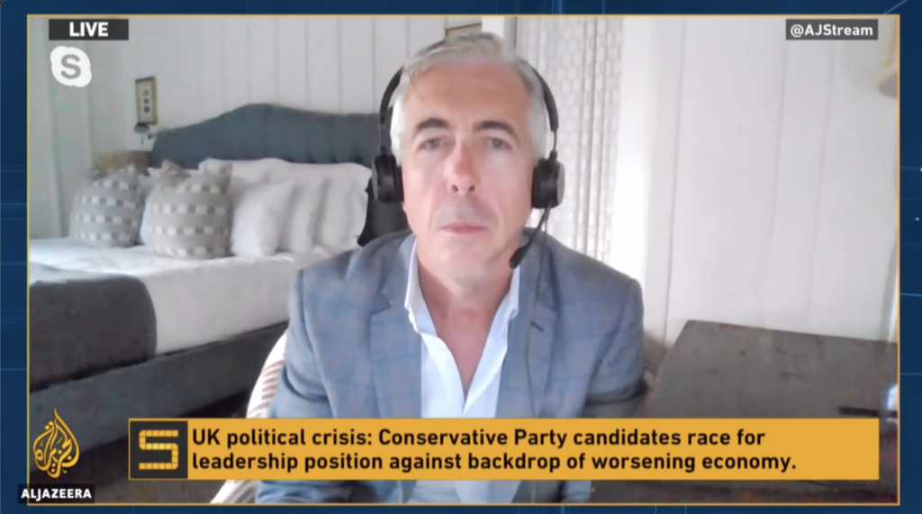PLMR's Kevin Craig on Al Jazeera discussing the Tory Leadership ...