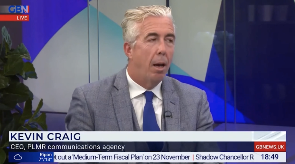PLMR Founder Kevin Craig on GB News discussing the Italian election and ...