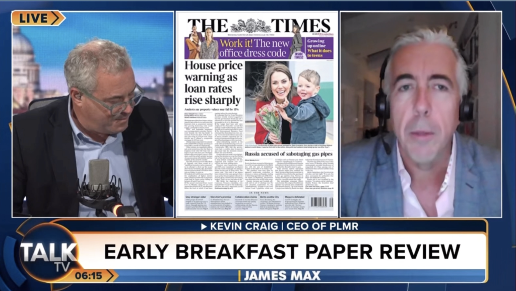 PLMR Founder Kevin Craig on TalkTV reviewing the mornings papers - PLMR